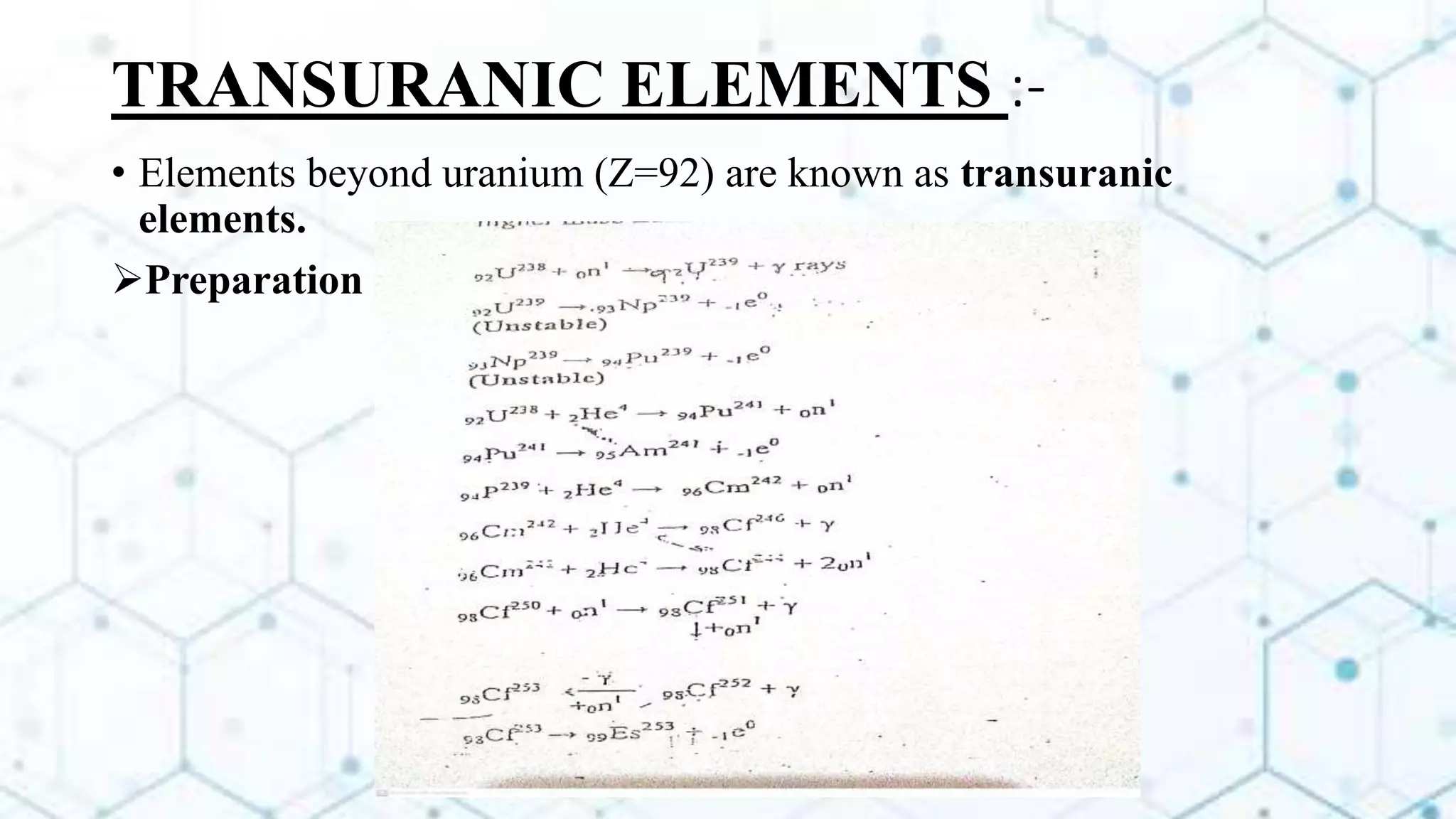 Chemistry of actinides | PPTX