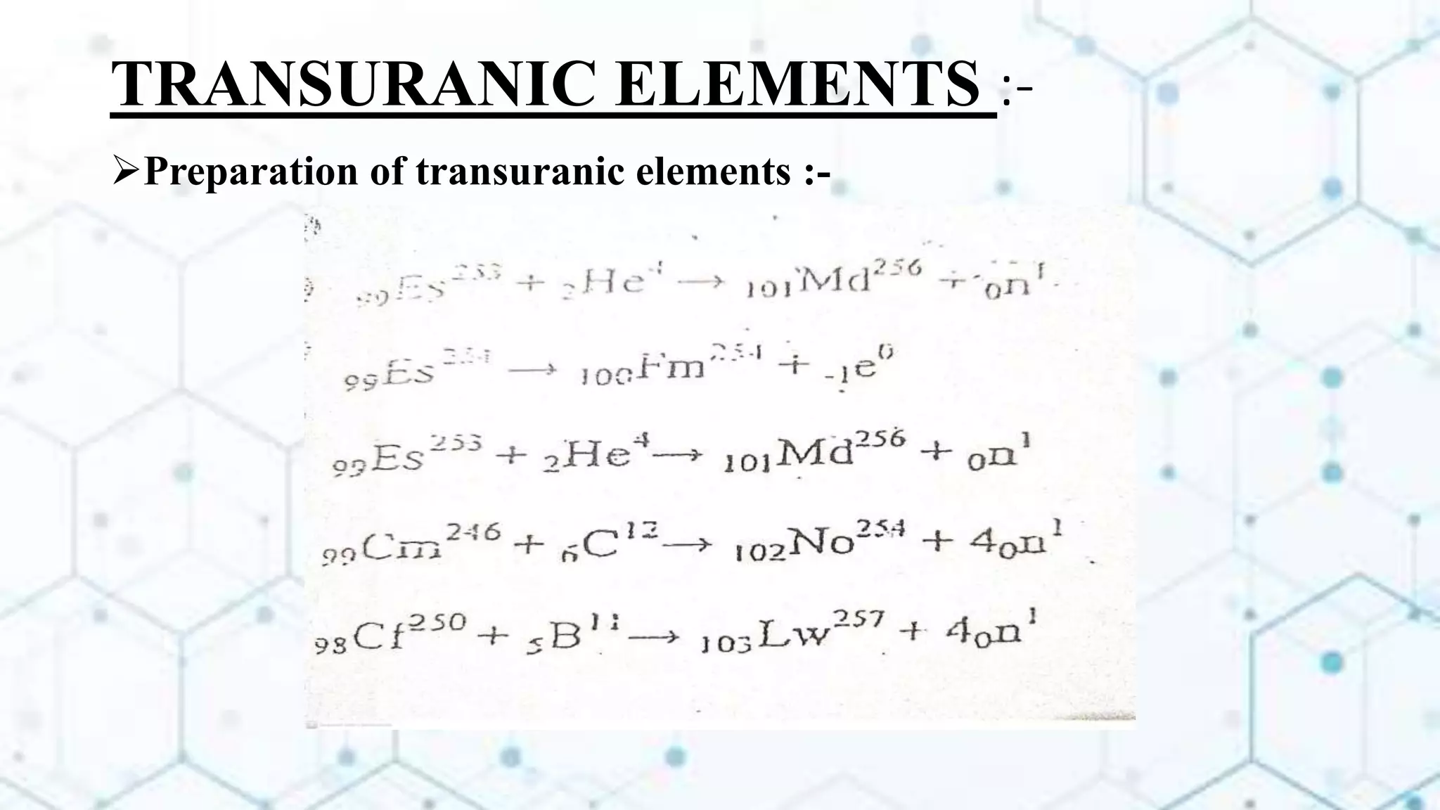 Chemistry of actinides | PPTX