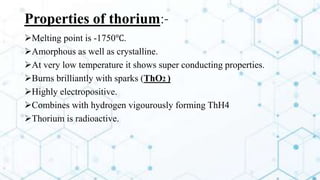 Chemistry of actinides | PPTX | Chemistry | Science