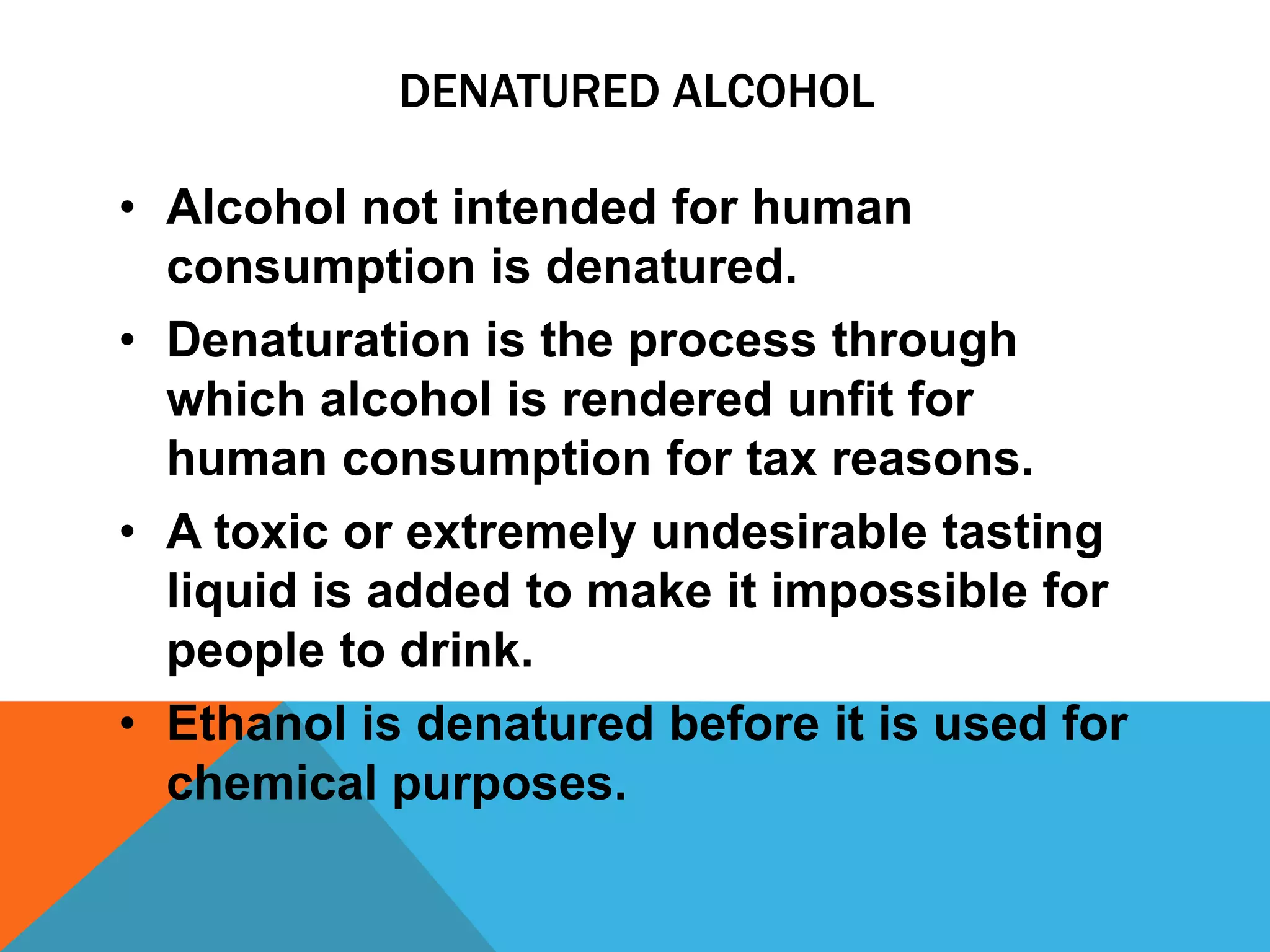 Chemistry of alcohol | PPTX