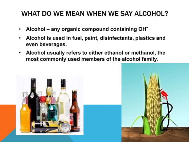 Chemistry of alcohol | PPTX | Alcoholic Beverages | Food & Drink