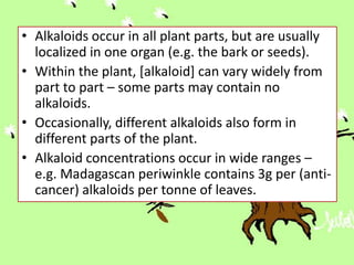 Chemistry of alkaloid | PPTX