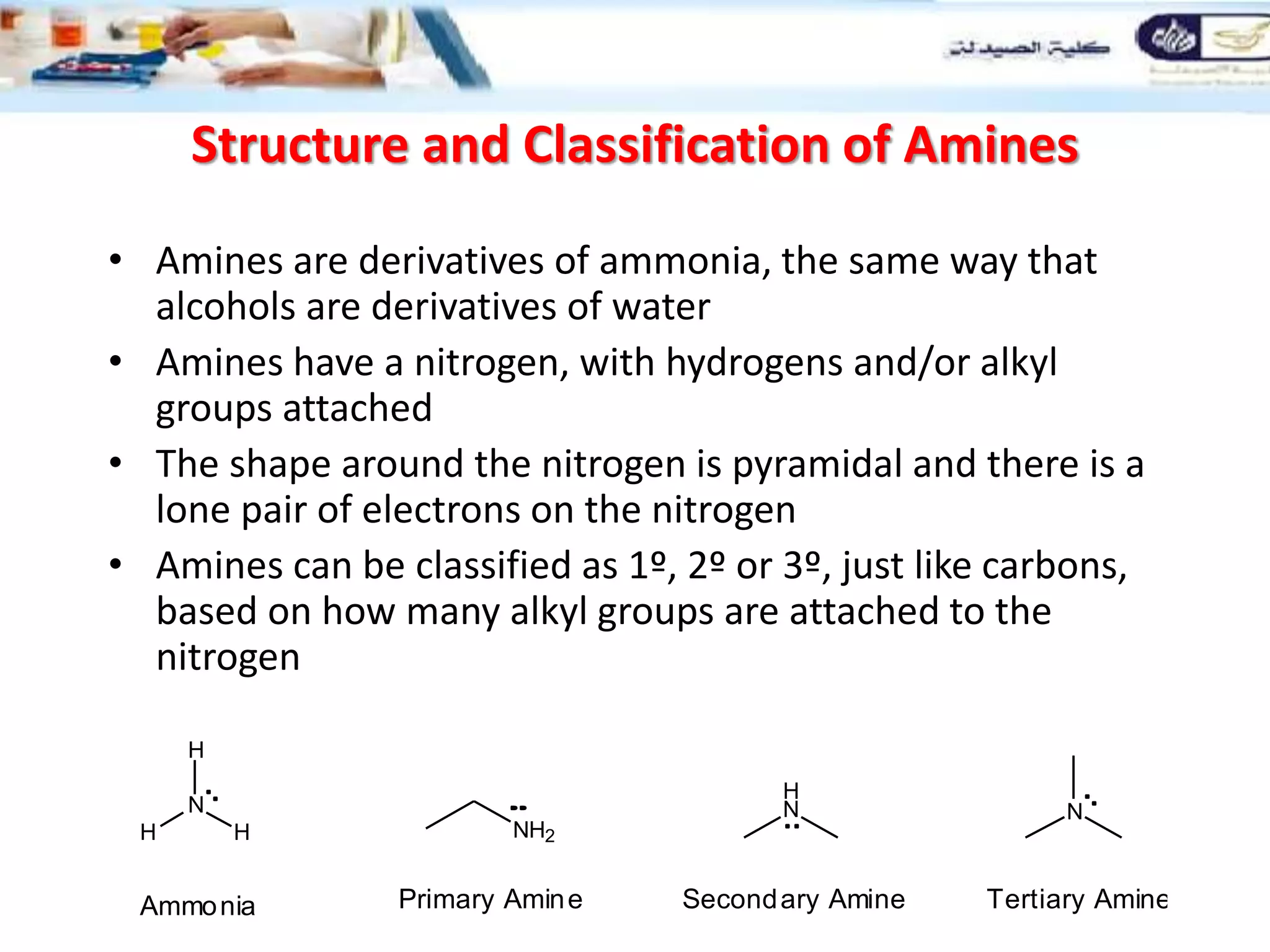 Chemistry of amines | PPTX