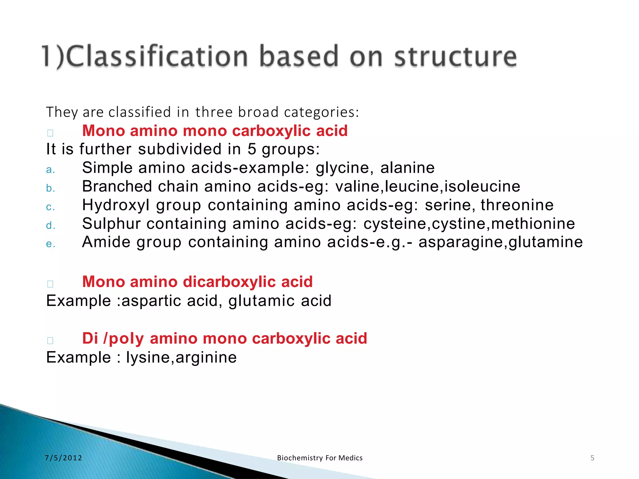 chemistry of amino acid and proteins.pptx | Chemistry | Science