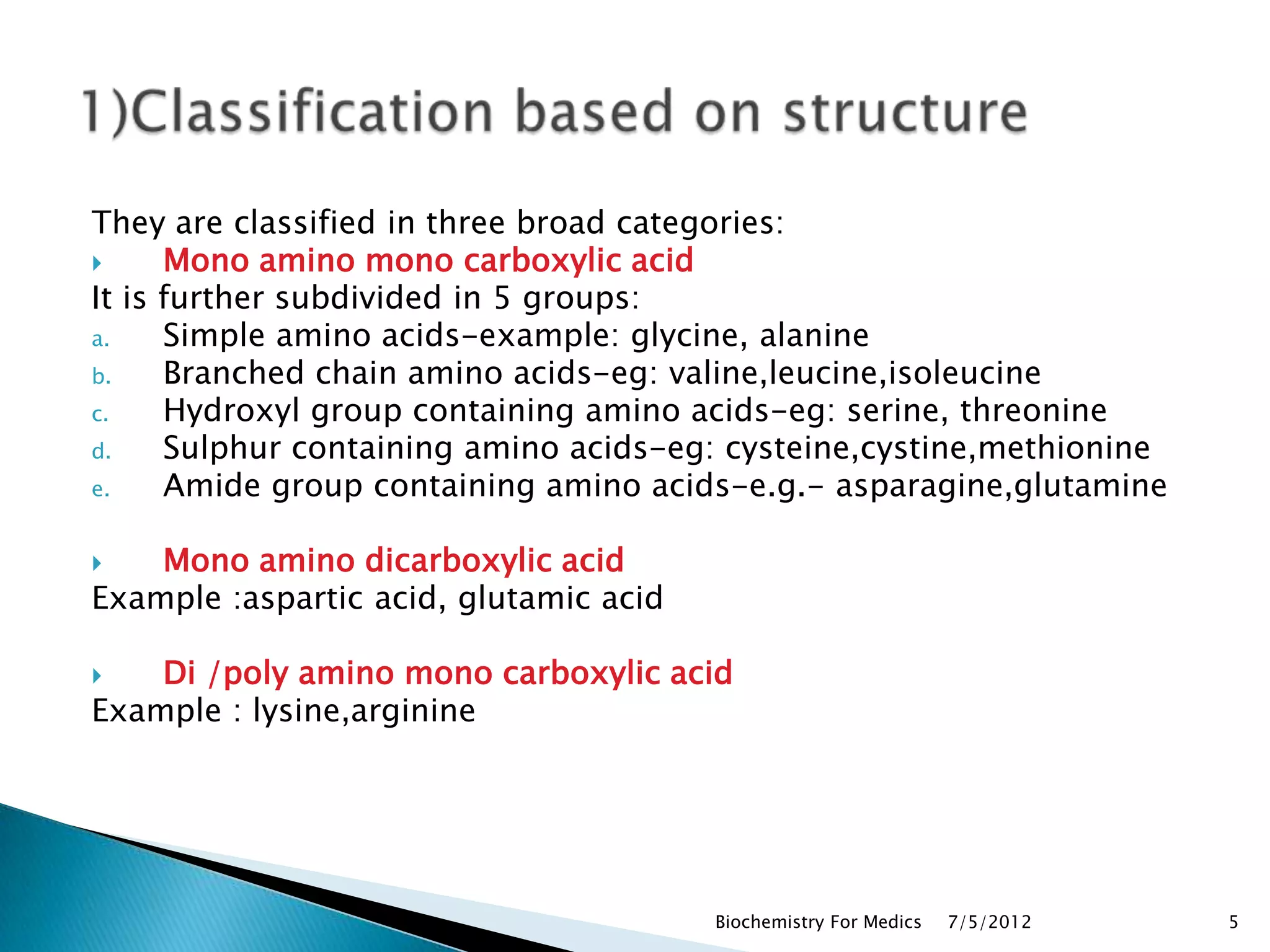 Chemistry of amino acids | PPTX