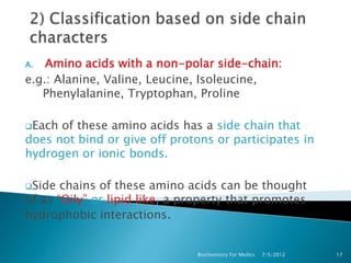 Chemistry of amino acids | PPTX