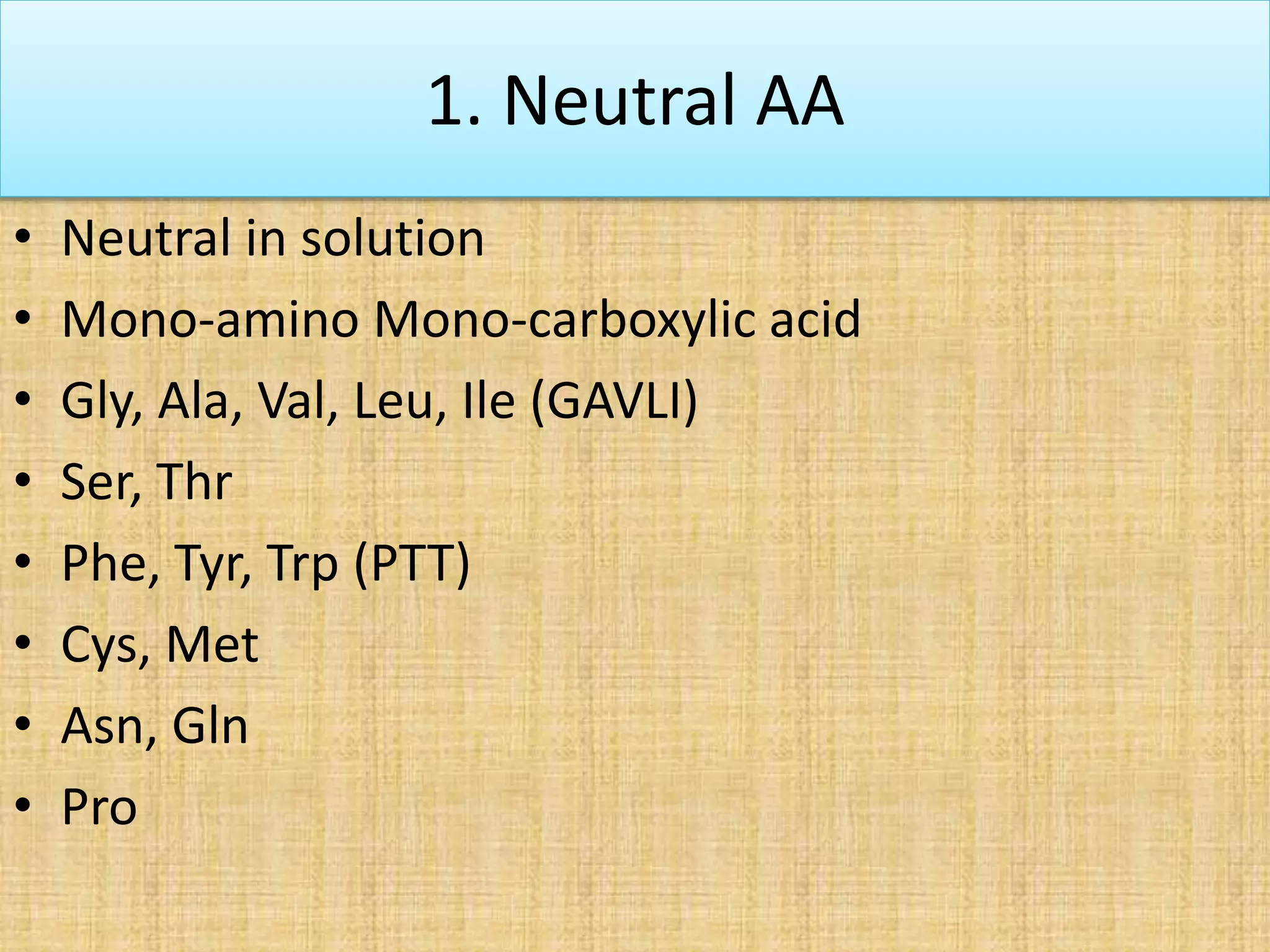 Chemistry of amino acids | PPTX