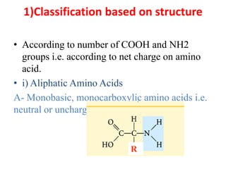 Chemistry of amino acids&proteins | PPTX