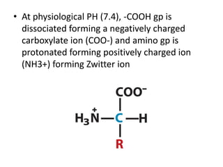 Chemistry of amino acids&proteins | PPTX