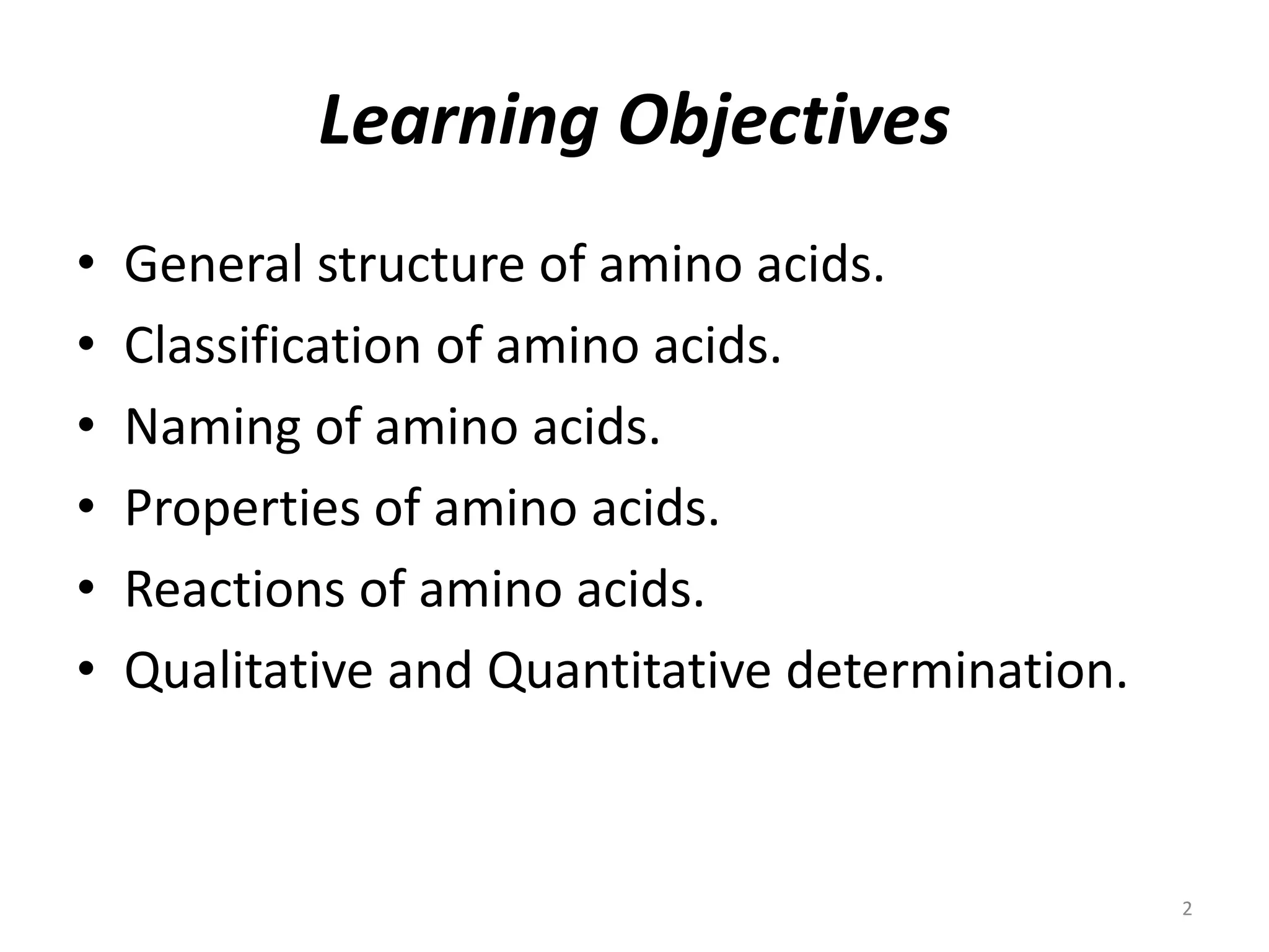 Chemistry of amino acids | PPTX