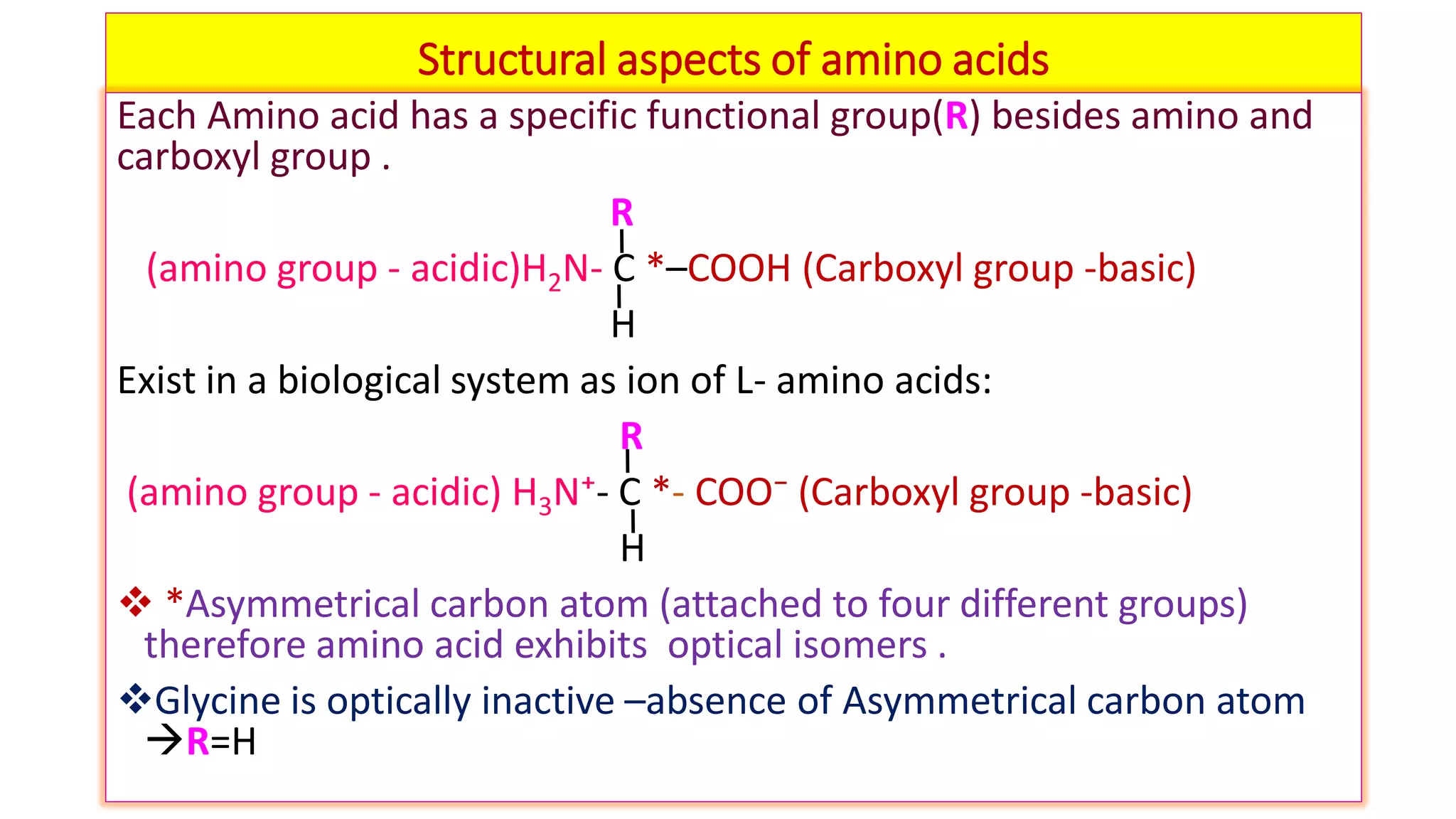 Chemistry of amino acids with their clinical applications | PDF