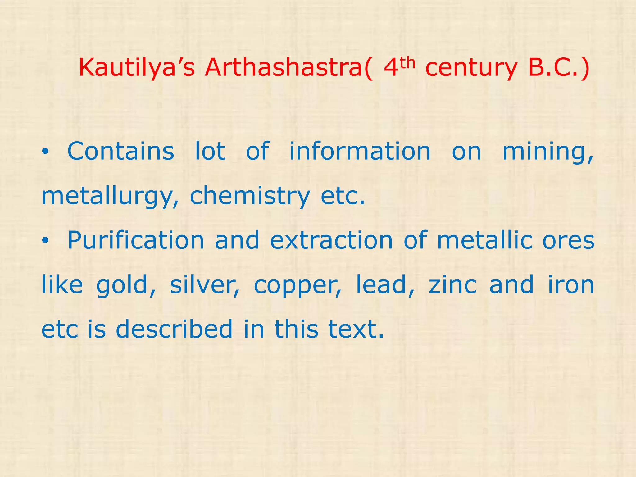 Chemistry of ancient india | PPTX