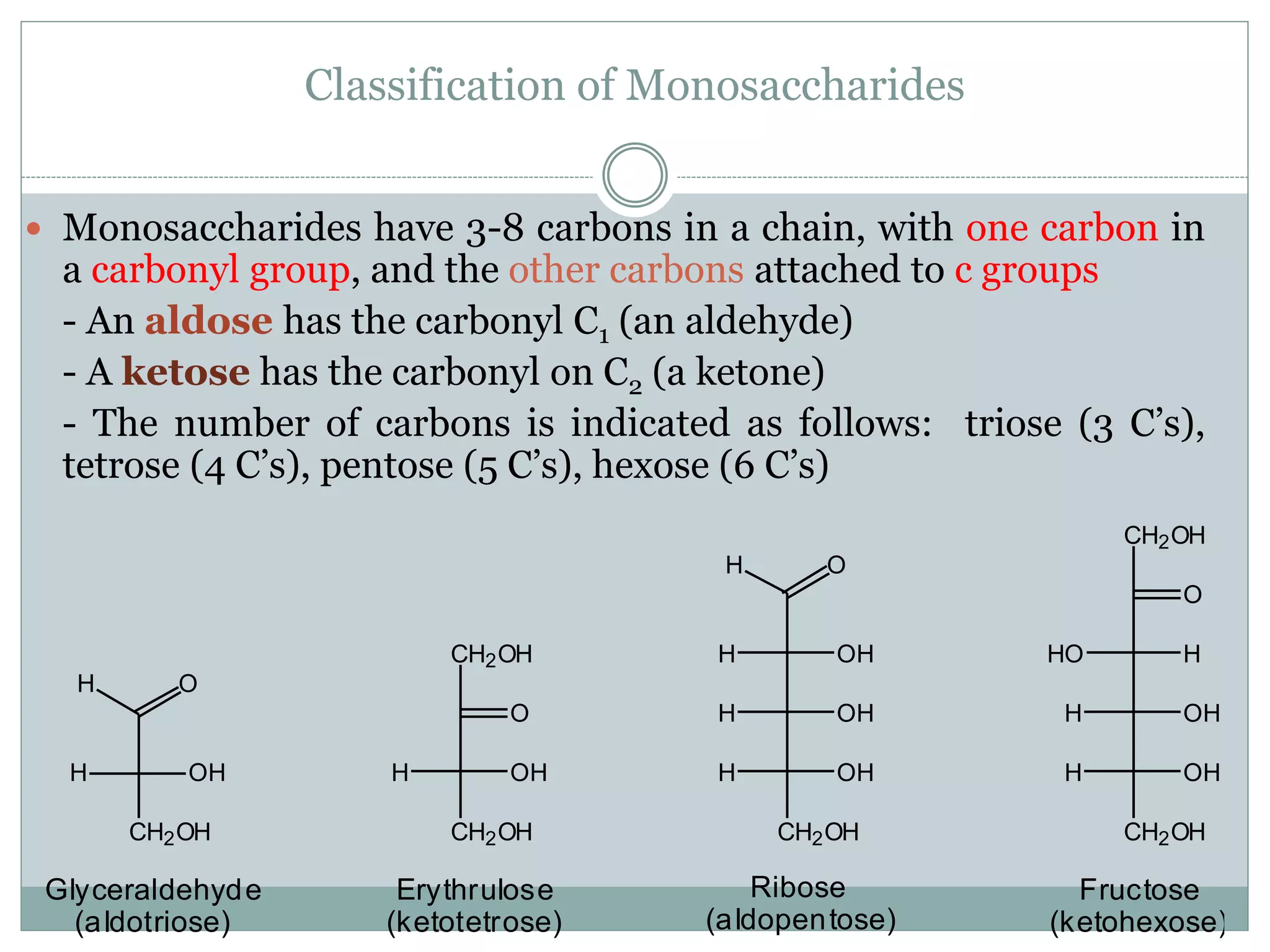 chemistry of carbohydrates | PPTX