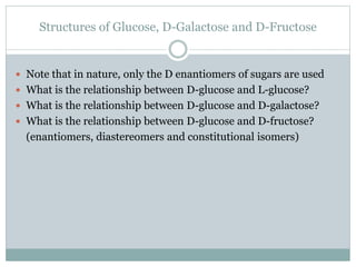 chemistry of carbohydrates | PPTX