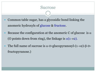 chemistry of carbohydrates | PPTX