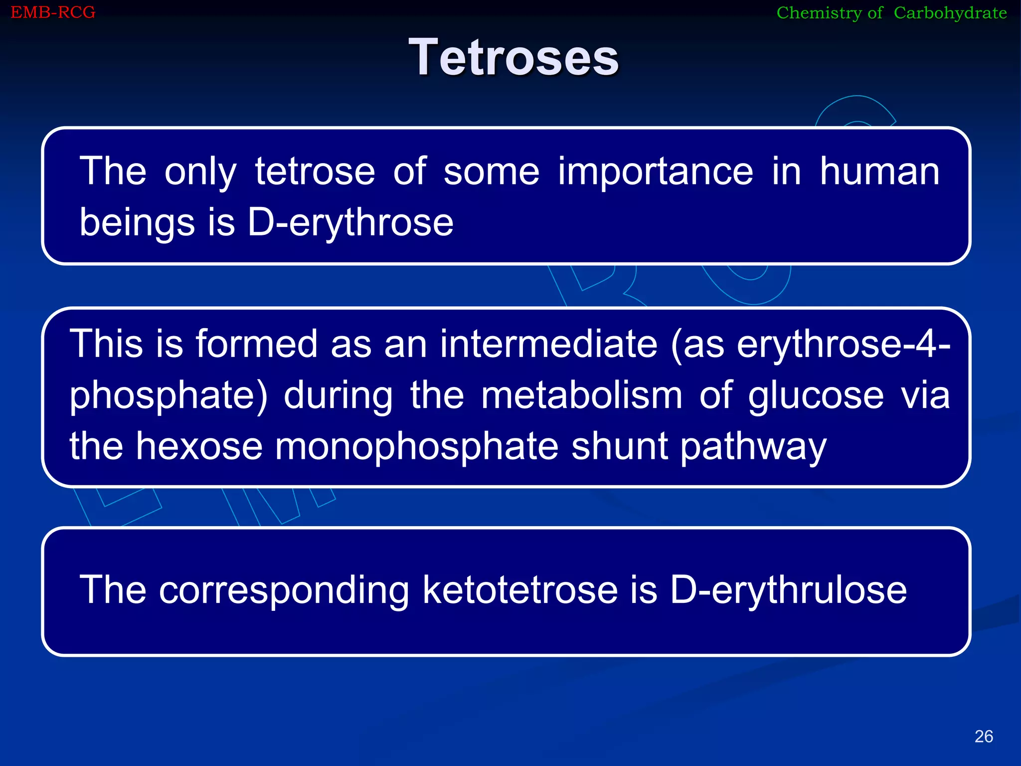 Chemistry of carbohydrates | PPTX