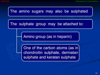 Chemistry of carbohydrates | PPTX