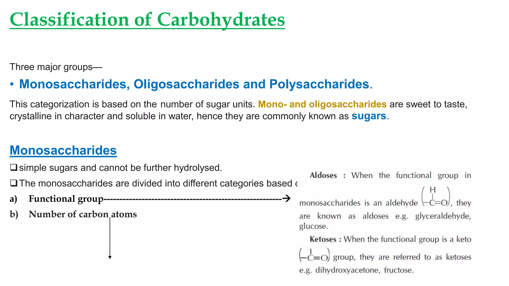 Chemistry of carbohydrates | PPTX