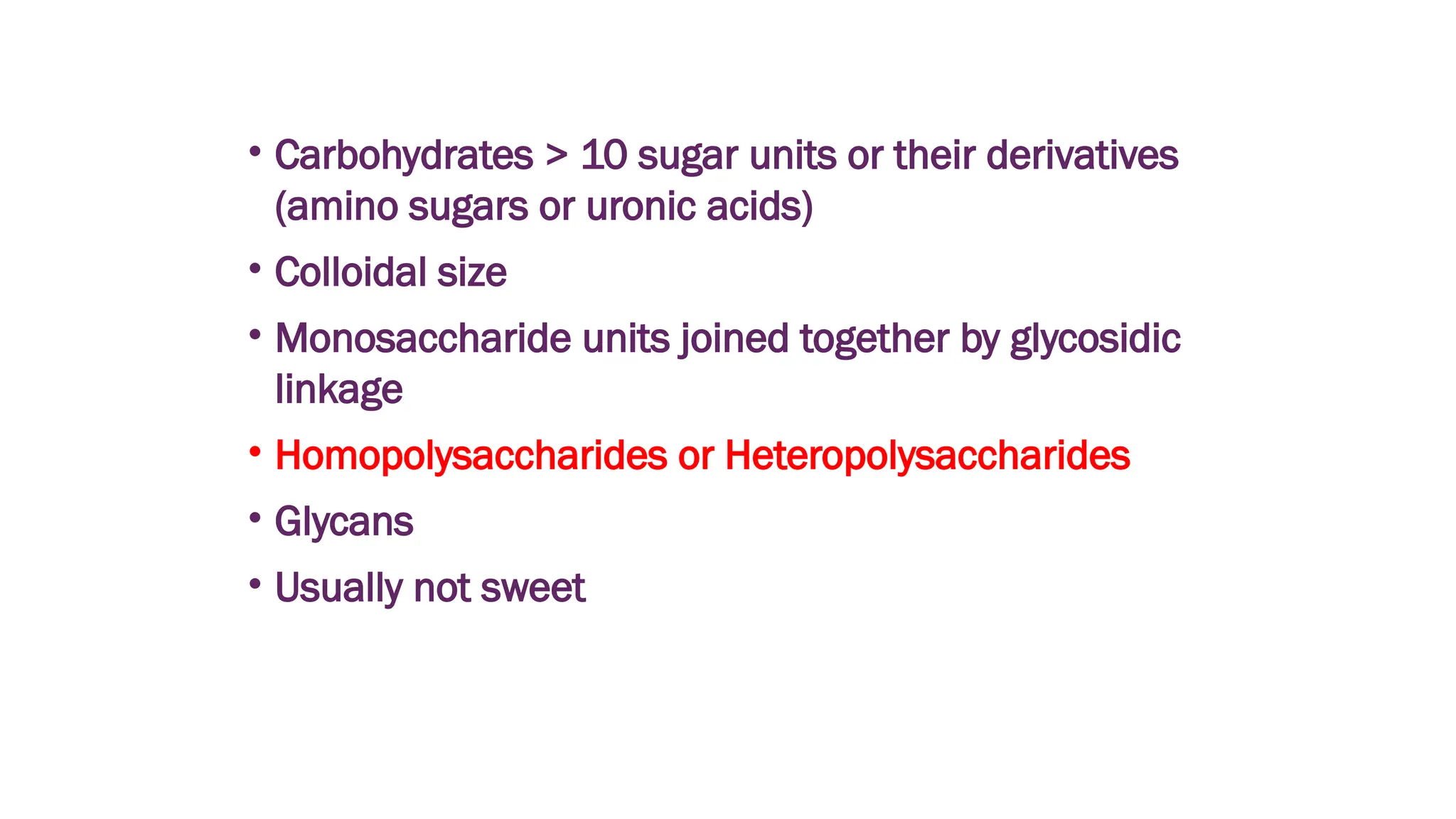 Chemistry of carbohydrates-III polysaccharides, sugar derivatives | PPTX