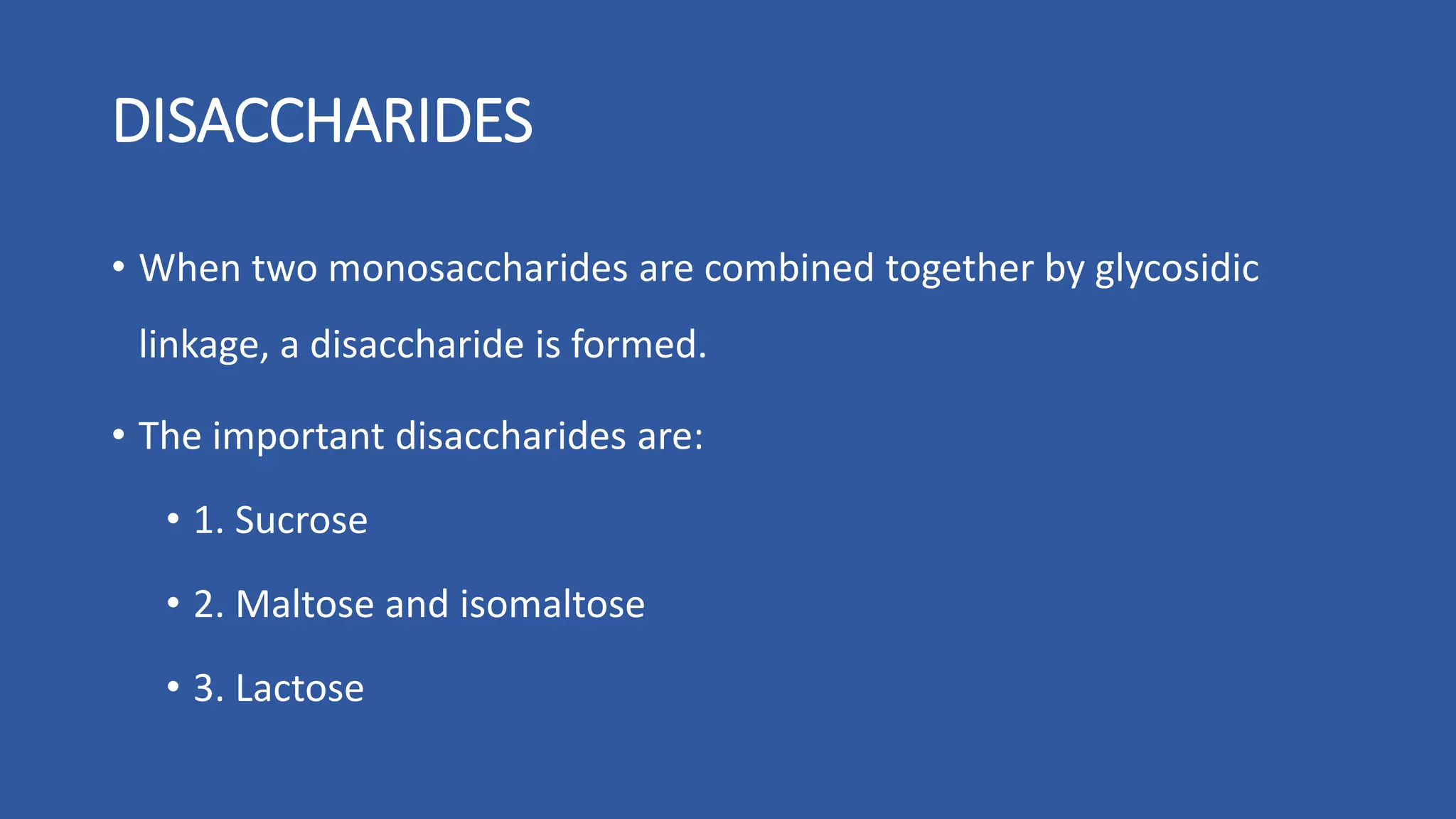 Chemistry of carbohydrates disaccharides | PPTX