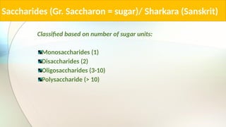 Chemistry of Carbohydrates- Part I Definition, classification and ...