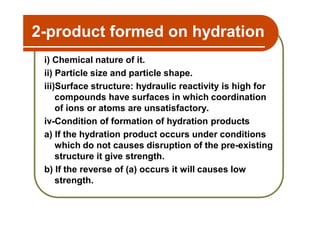 Chemistry of cement | PDF