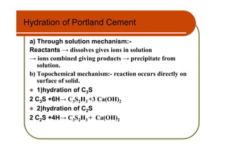 Chemistry of cement | PDF
