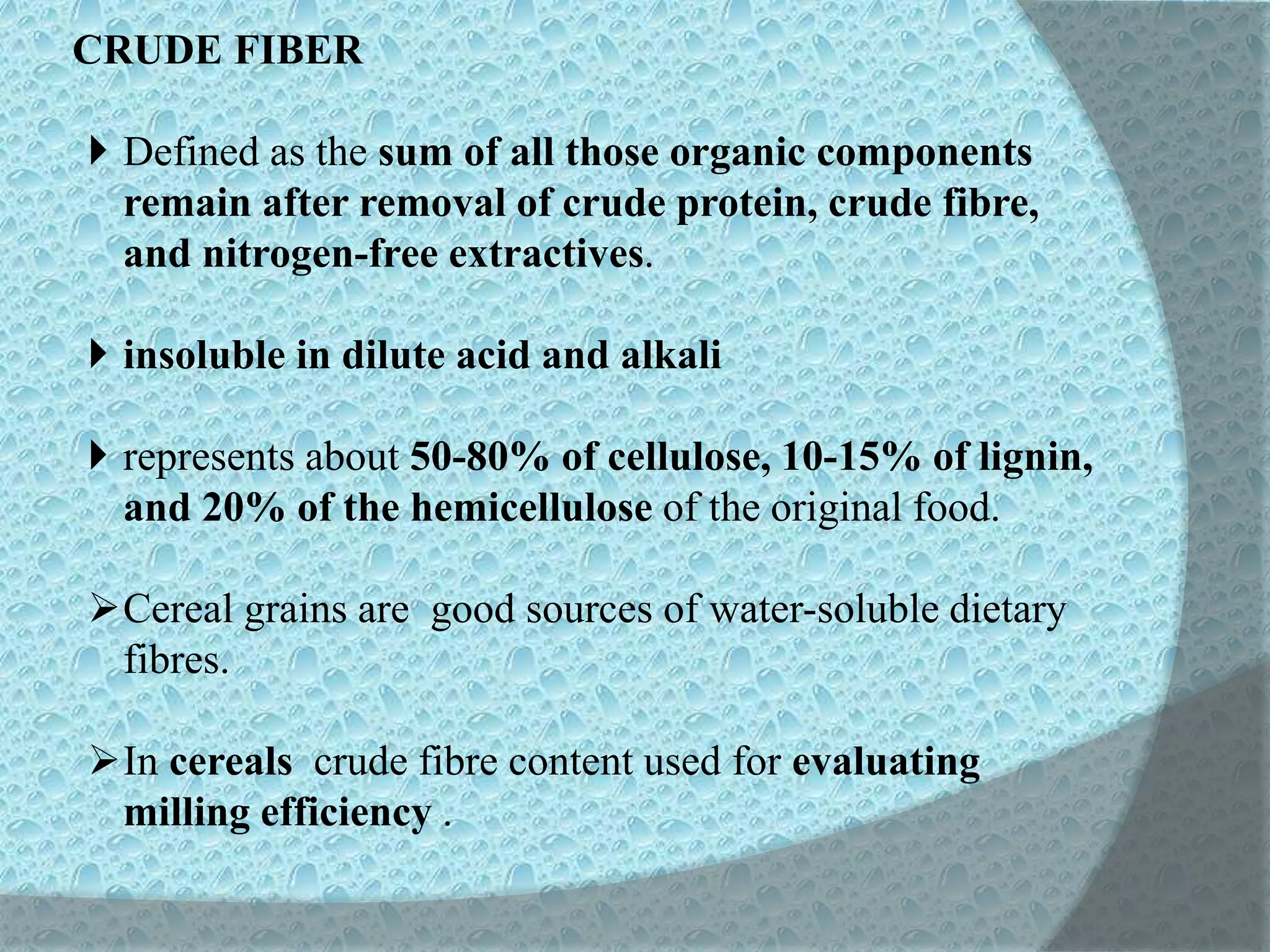 Chemistry of cereals | PPTX