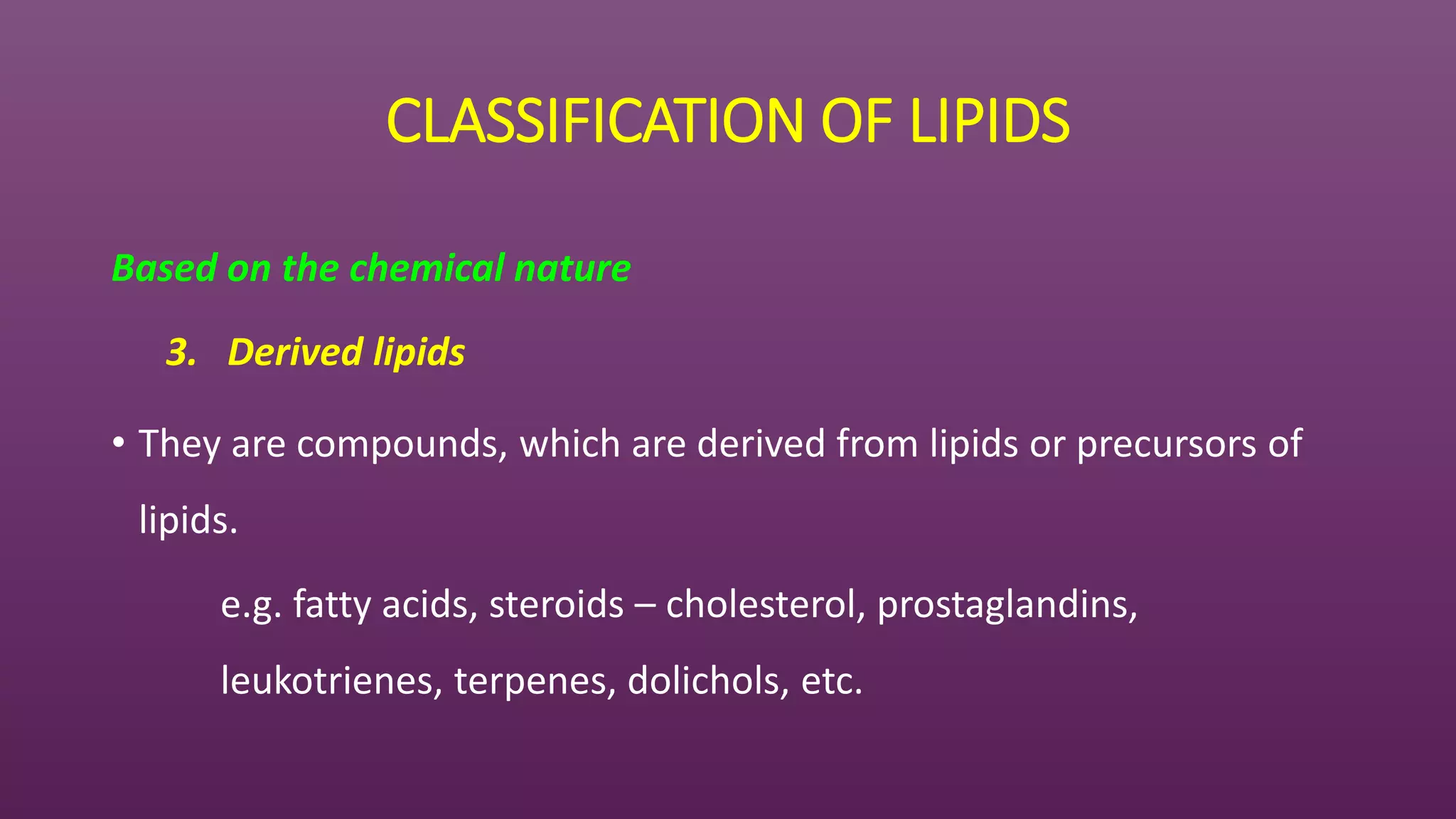 Chemistry of lipids. Part 1 | PPTX