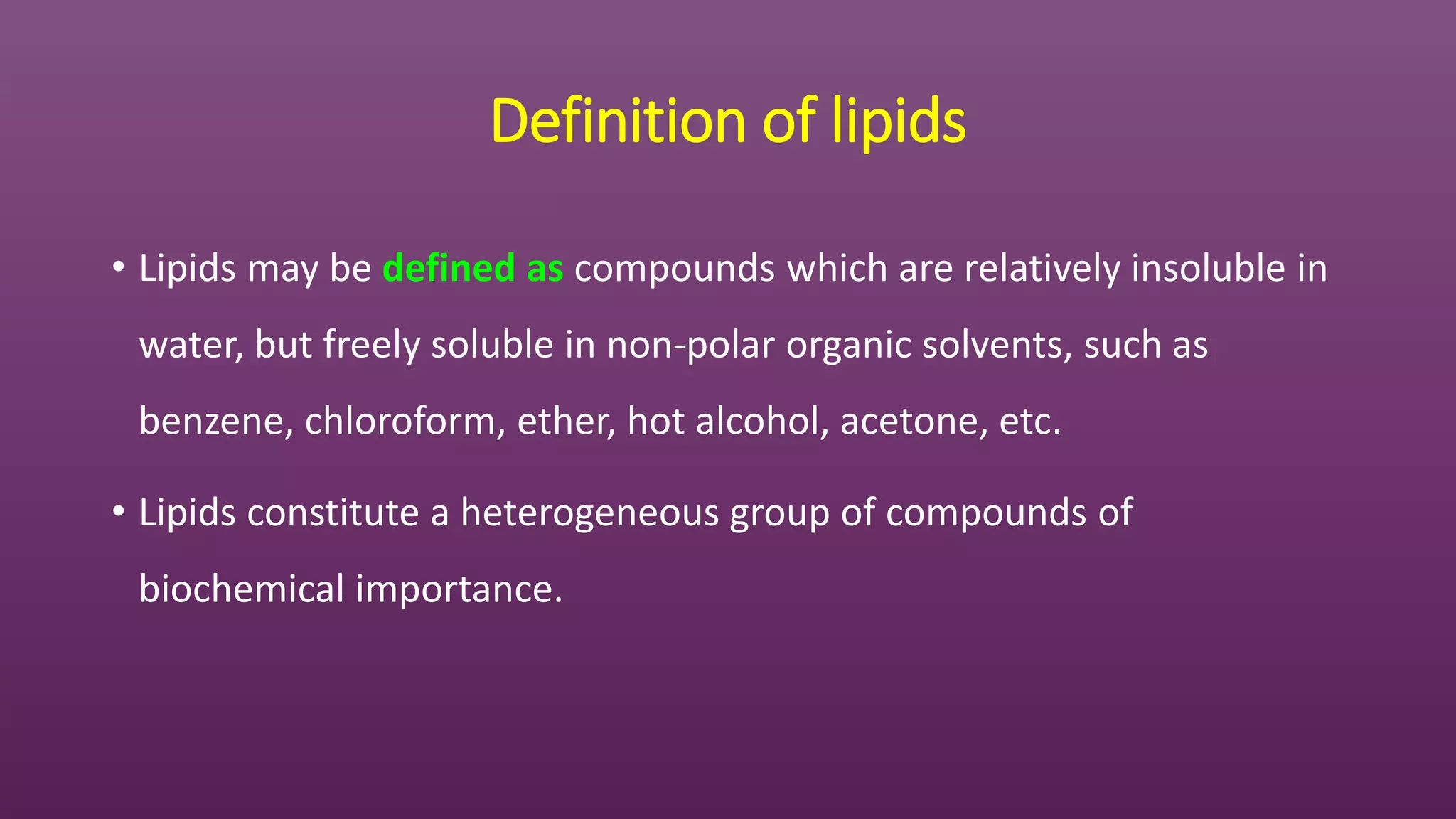 Chemistry of chemistry of lipids | PPTX