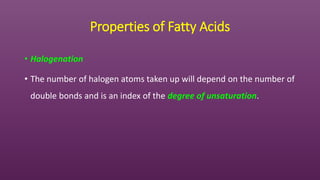 Chemistry of chemistry of lipids | PPTX
