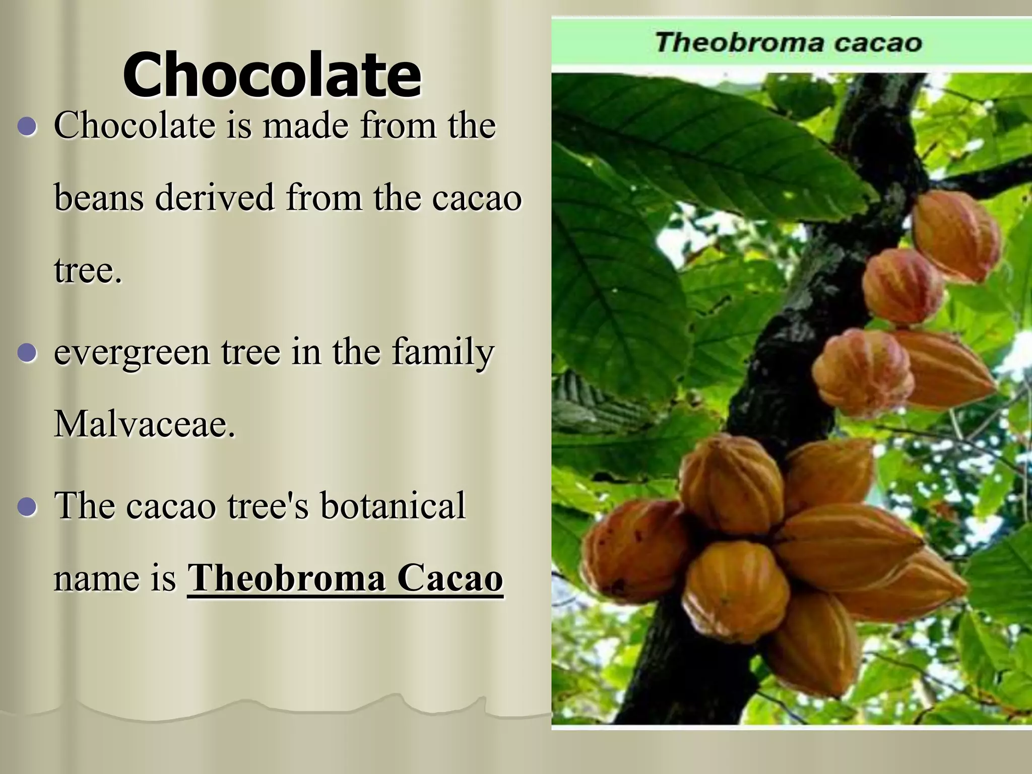 Chemistry of chocolate | PPT