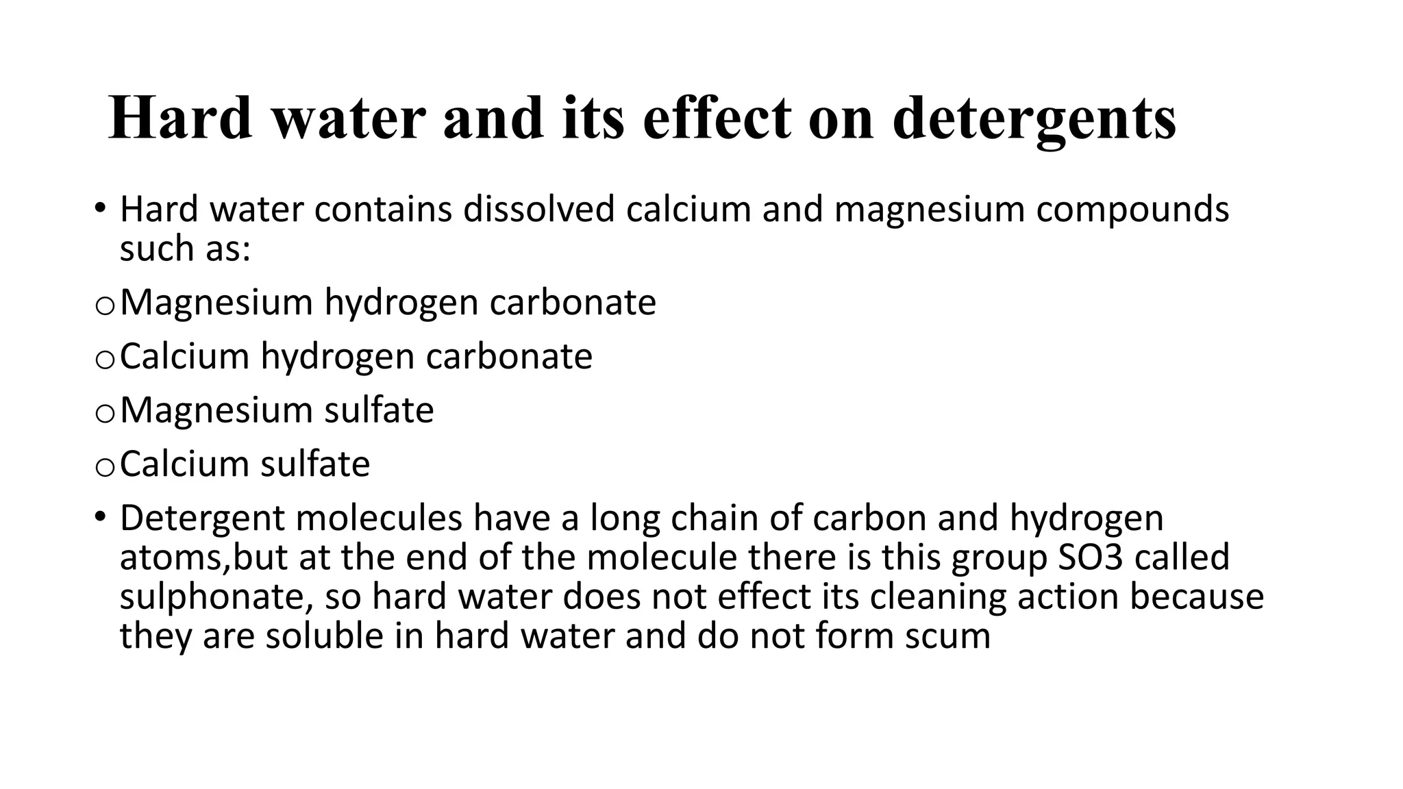 Chemistry of detergent taskeen rubab | PPTX