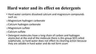 Chemistry of detergent taskeen rubab | PPTX