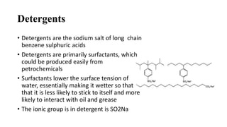 Chemistry of detergent taskeen rubab | PPTX