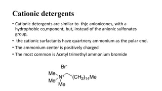 Chemistry of detergent taskeen rubab | PPTX