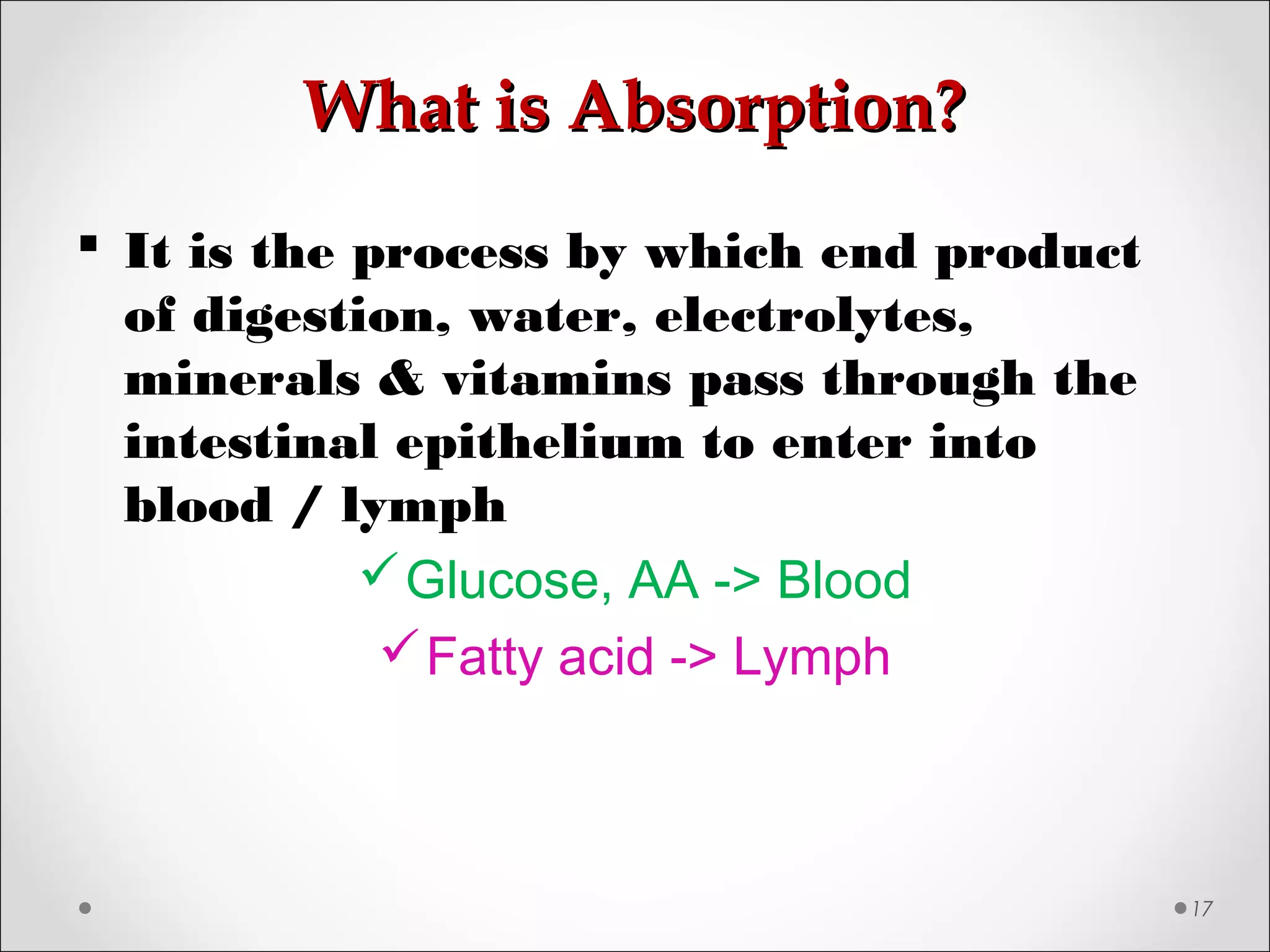 Chemistry of digestion & absorption | PPT | Endocrine and Metabolic ...