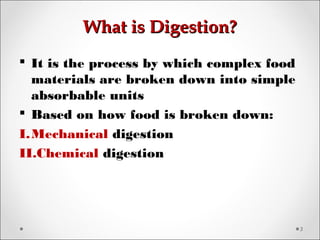 Chemistry of digestion & absorption | PPT