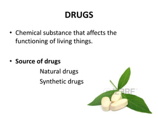 Chemistry of drugs | PPTX