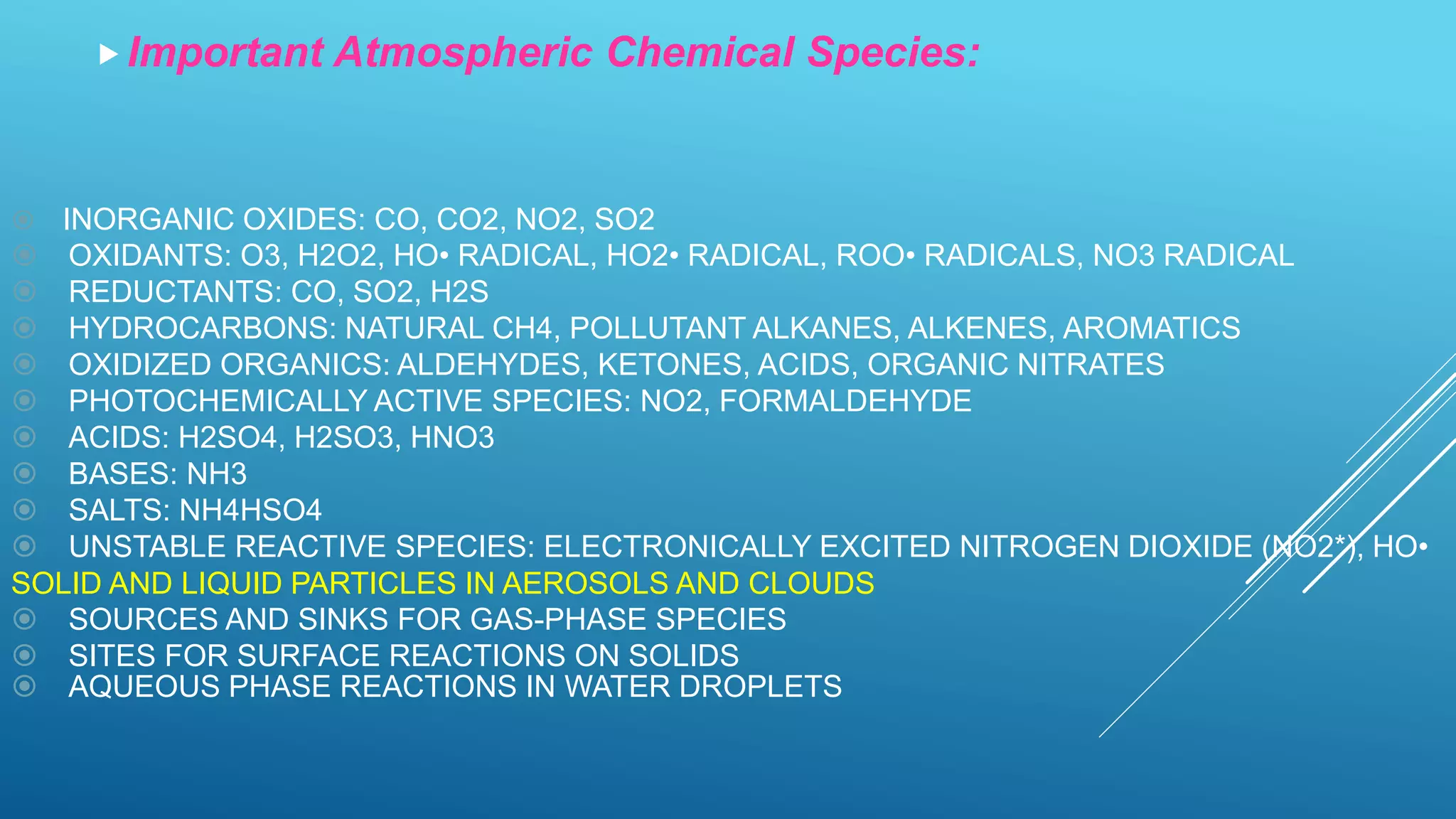 Chemistry of earths atmosphere | PPTX