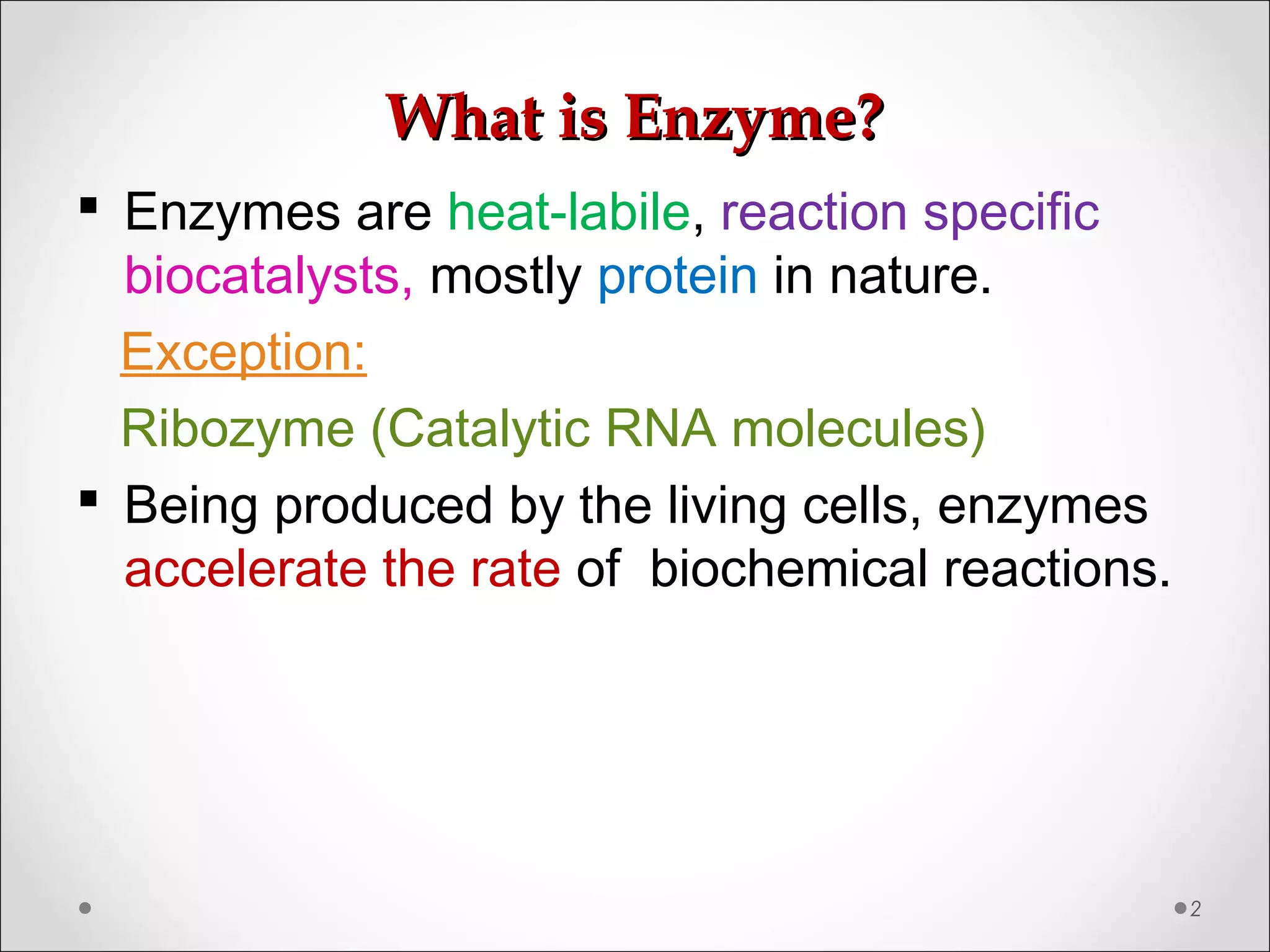 Chemistry of enzyme | PPT