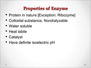 Chemistry of enzyme | PPT | Chemistry | Science
