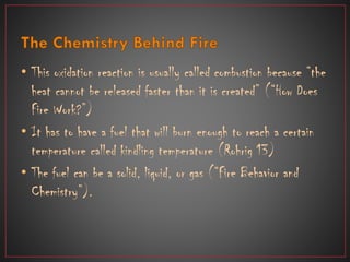 Chemistry of Fire and Arson Investigation | PPTX