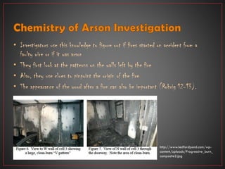 Chemistry of fire and arson investigation | PPTX