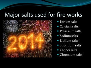 Chemistry of fire works! | PPTX
