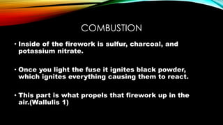 Chemistry of fireworks | PPTX