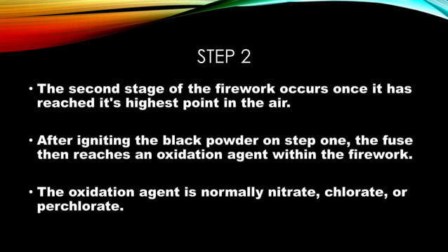 Chemistry of fireworks | PPTX
