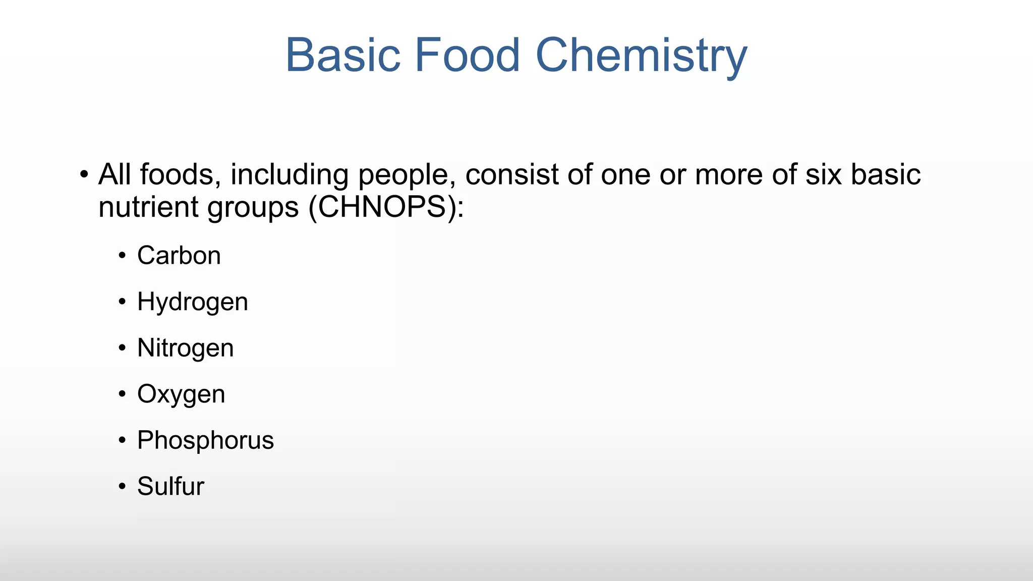 Chemistry of food 3 | PPT