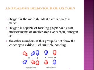 Chemistry of group 16 elements part 3 | PPTX