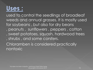 Chemistry of herbicides | PPTX
